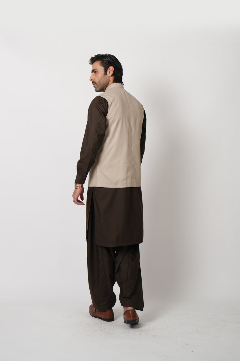 Beige waistcoat – Dandy Designs