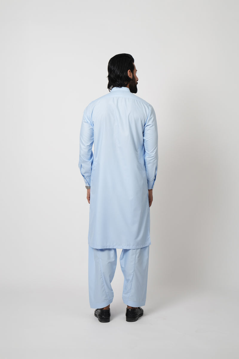 Sky Blue Wash n wear Shalwar Kameez – Dandy Designs