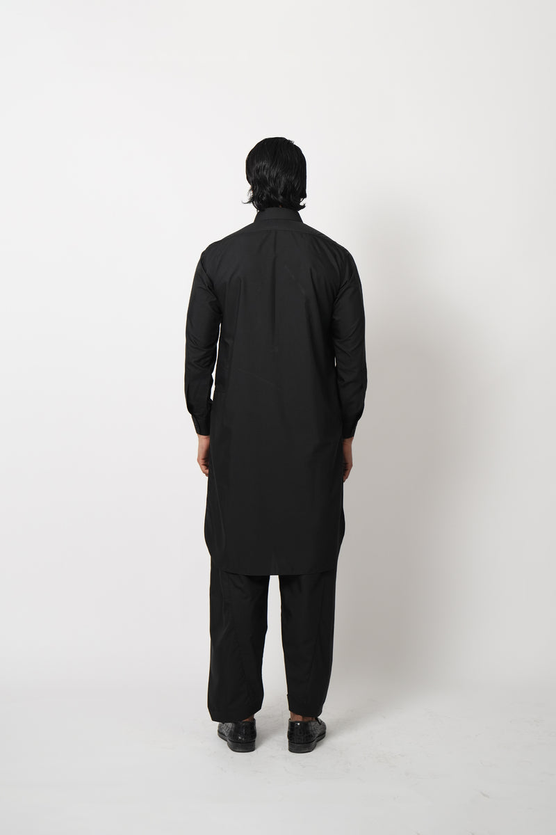 Black Wash n wear Shalwar Kameez – Dandy Designs